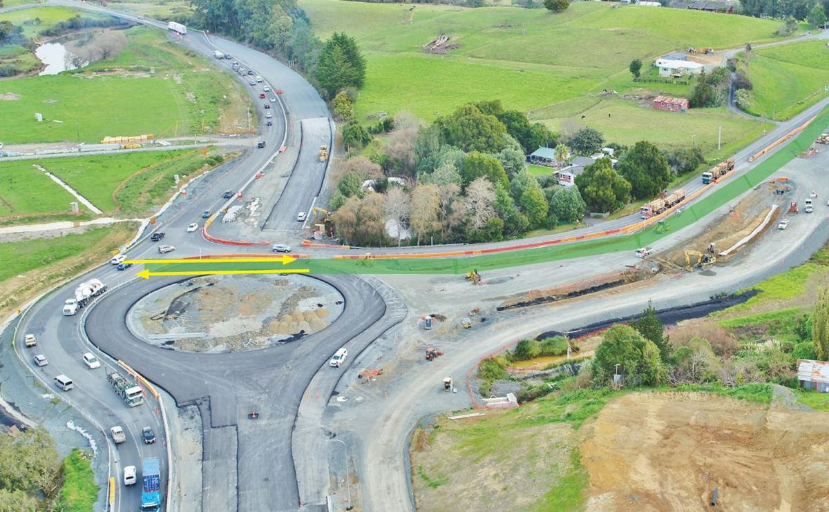 SH1 Loop Road – construction update 3 Sept – Otaika Valley School